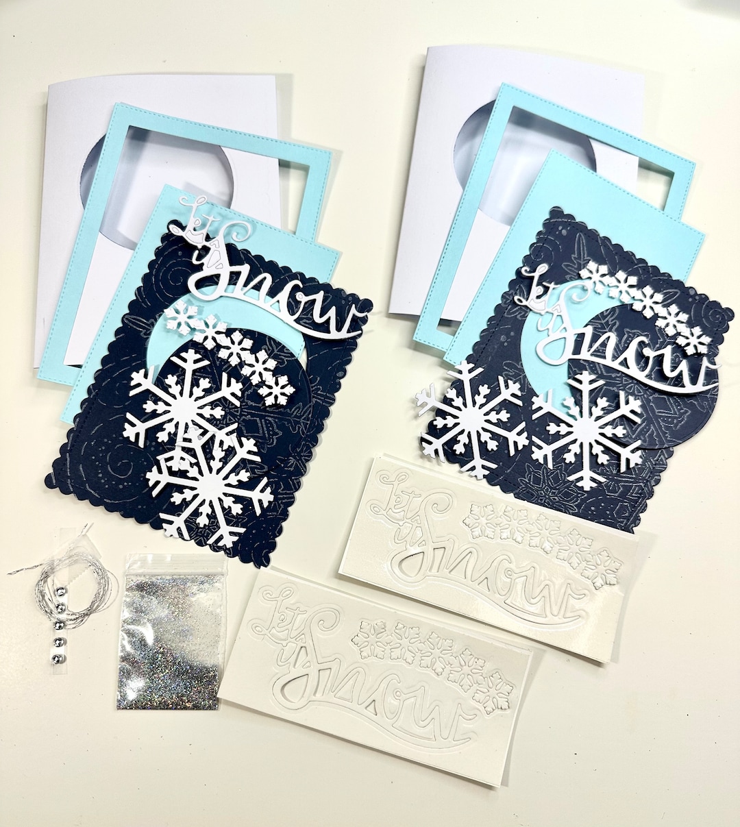 Snowflake Spinner Card Kit - Etsy