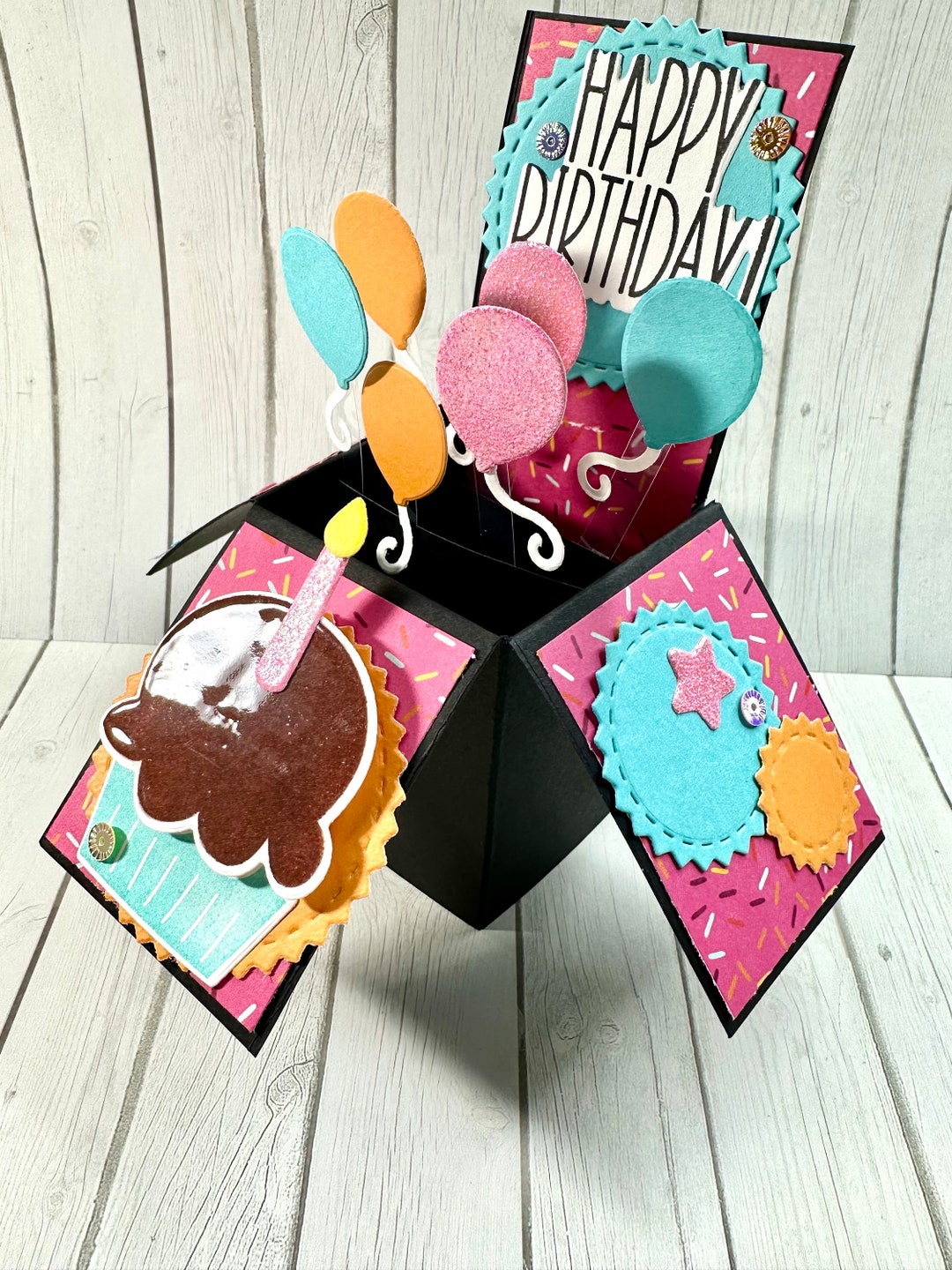 Happy Birthday Pop up Card Kit - Etsy