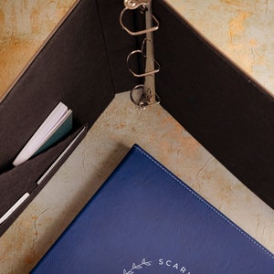 Personalized Binder, Custom Binder, Leather Binder, 3-ring Binder ...