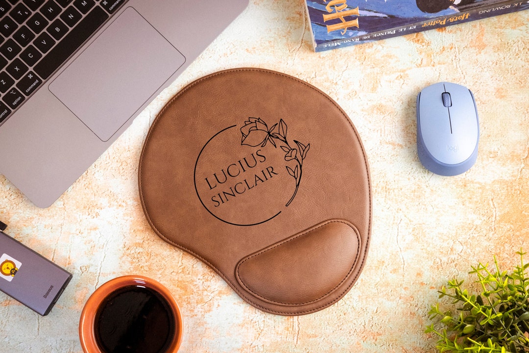 Personalized Mouse Pad, Custom Leather Mousepad, Cute Mousepad ...