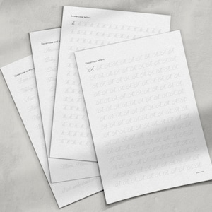 Cursive Handwriting Practice Workbook - Alphabet, Words, and Sentences - 65 Pages PDF ...