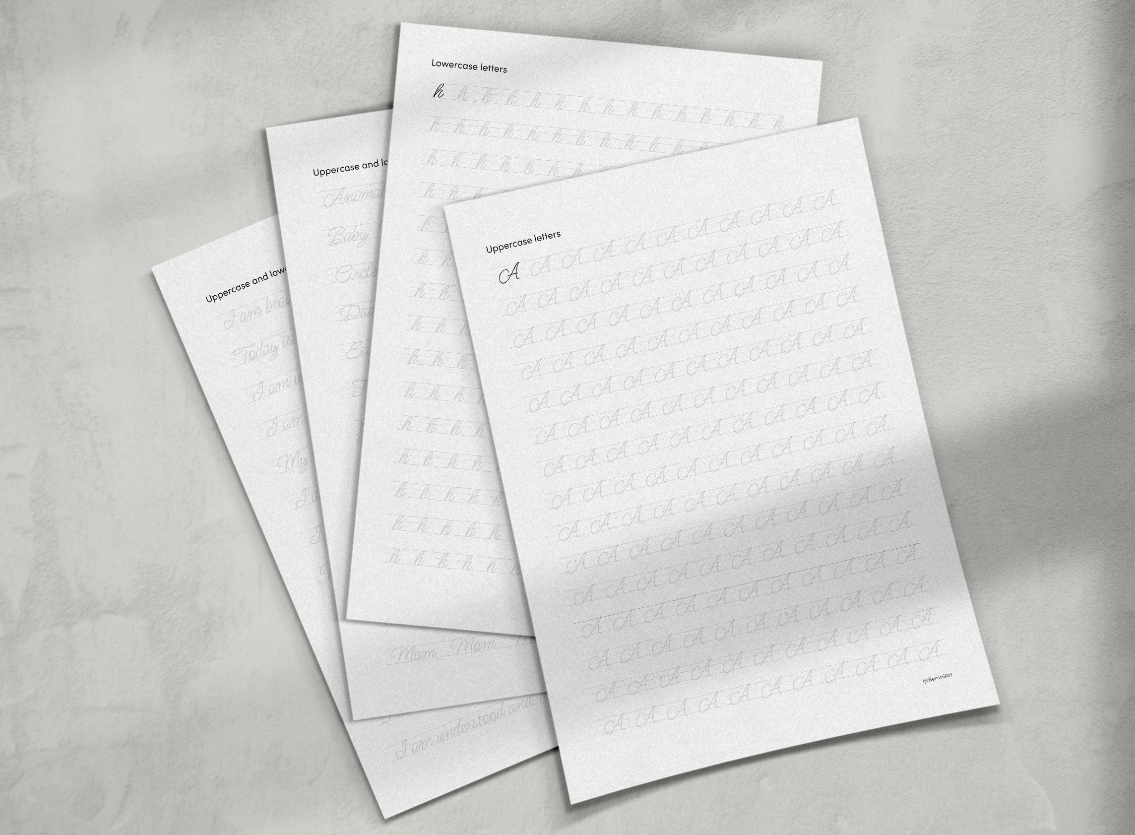 Cursive Handwriting Practice Workbook Alphabet, Words, and Sentences 65 ...