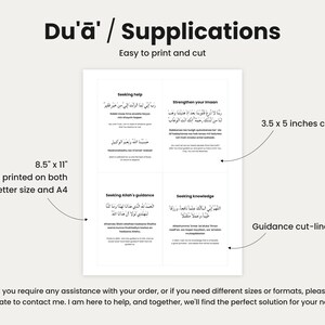 Bundle of 101 Printable Duas 55 Hisn Al-muslim Duas 40 Rabbana Duas 6 Kalimas Arabic Text ...