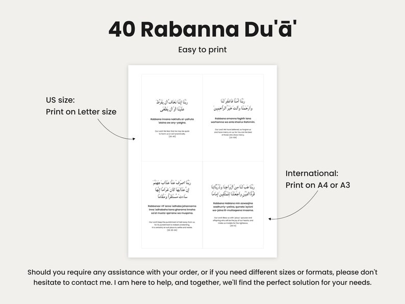 40 Rabbana Duas - From the Holy Quran - Islamic Dua Flash Cards ...