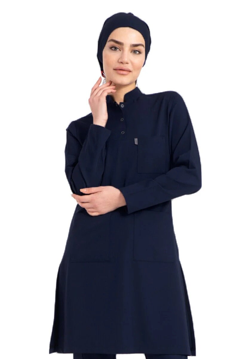 Muslim Stand-up Coller Single Top Nurse Uniform, Medical Women's ...