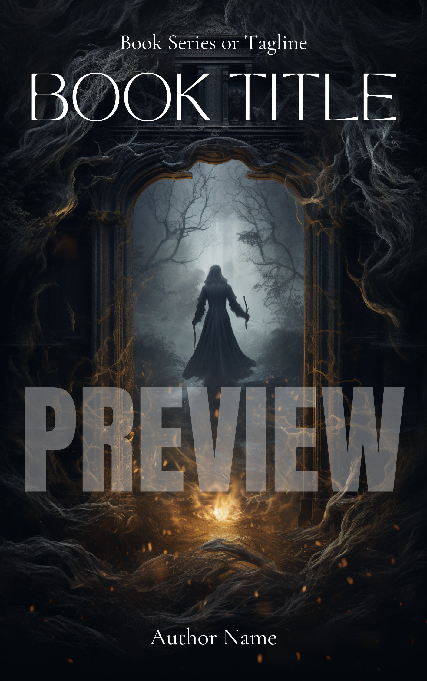 Premade Book Cover Design, YA Fantasy Ebook Cover, Readymade Digital ...