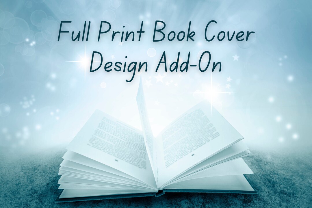 Full Print Book Cover Design Add-on, Back Cover and Spine Design front ...