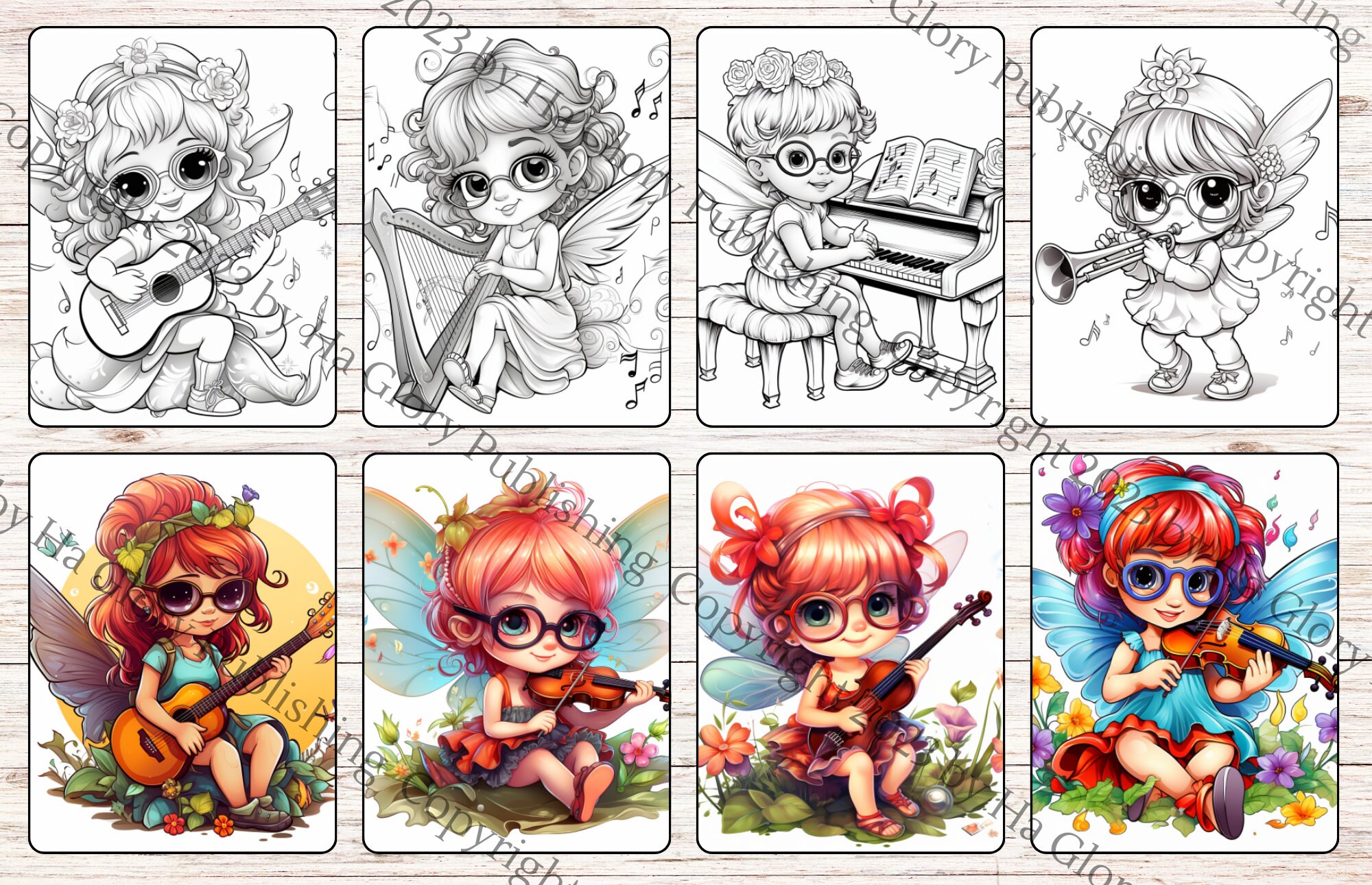 Music Fairies Coloring Pages Printable Fairy Coloring Sheets Fairy ...