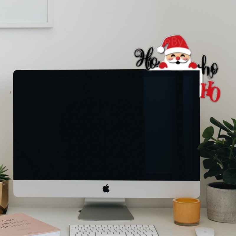 Christmas Computer Monitor Decor - Etsy