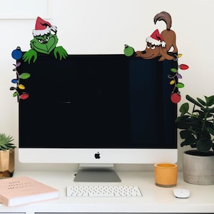 Grinch Computer Decoration - Etsy