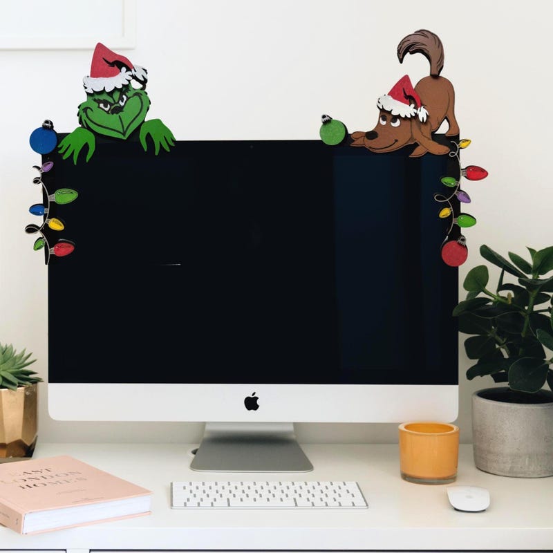Grinch Computer Decoration - Etsy