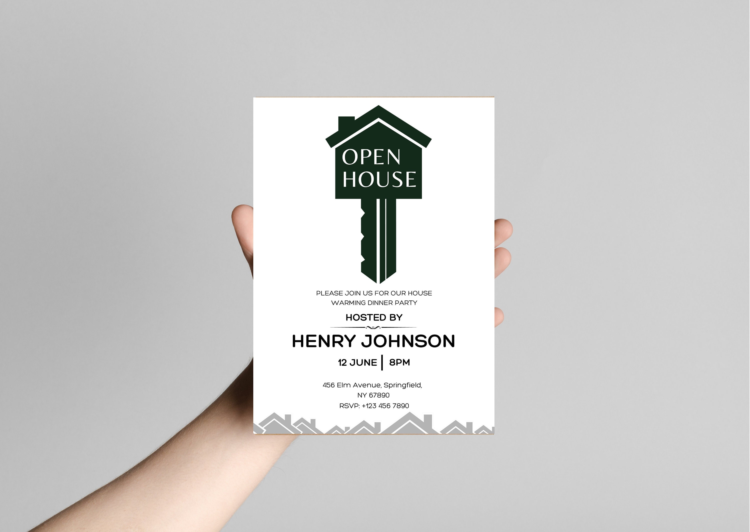 Editable House Warming Invitation, New Home Party Invites, House ...