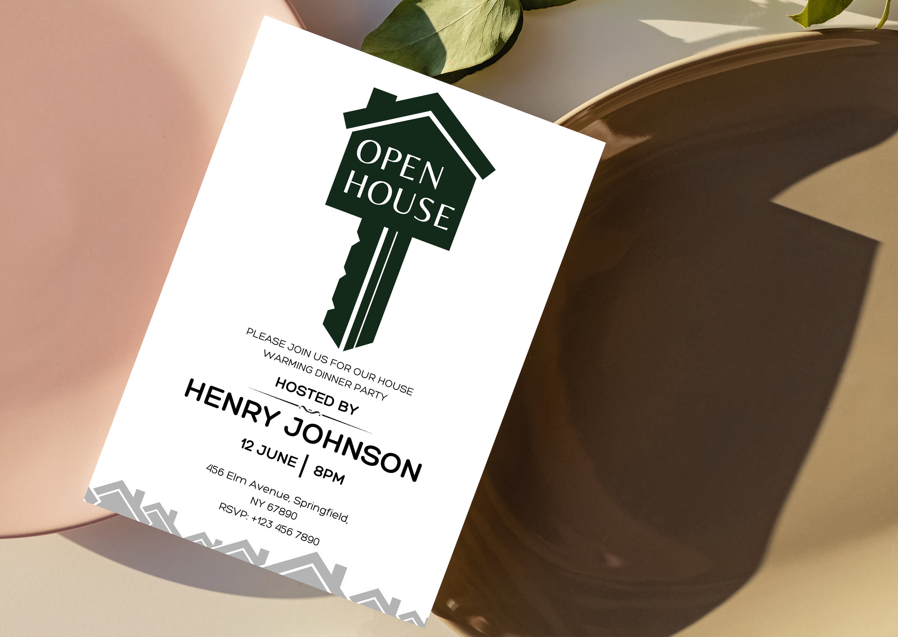 Editable House Warming Invitation, New Home Party Invites, House ...