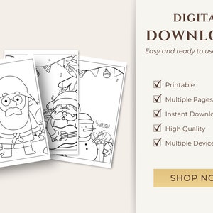 Printable Christmas Coloring Pages, 80 Pages Printable Christmas ...