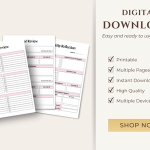 Printable Digital Goal Planning Workbook PDF, Digital Guide, GOAL ...