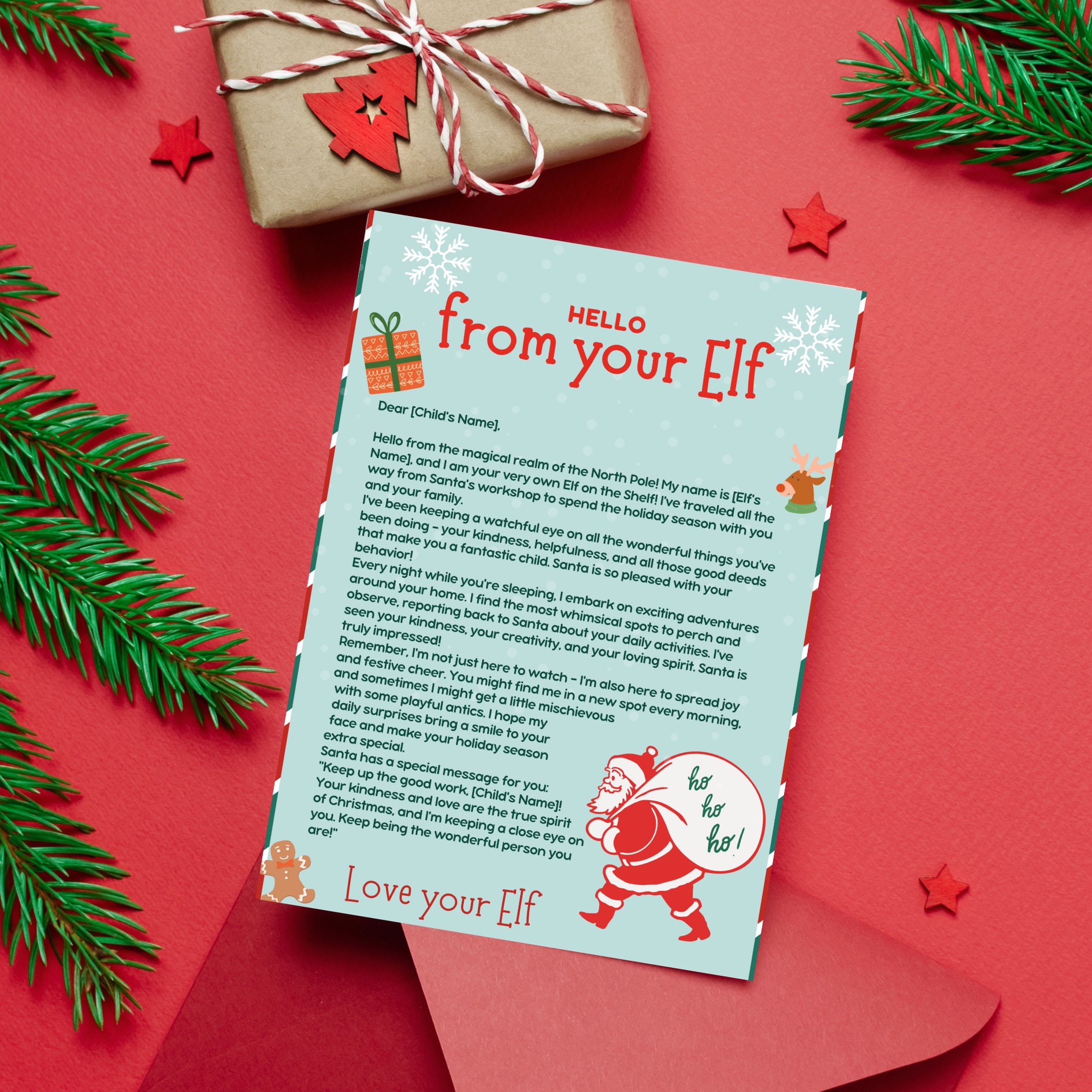 Editable Elf Arrival Letter Christmas, Elf Letter Welcome, Elf Festive ...
