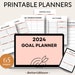 Printable 2024 Goal Planner, Digital Download Pdf Guide, GOAL Setting ...