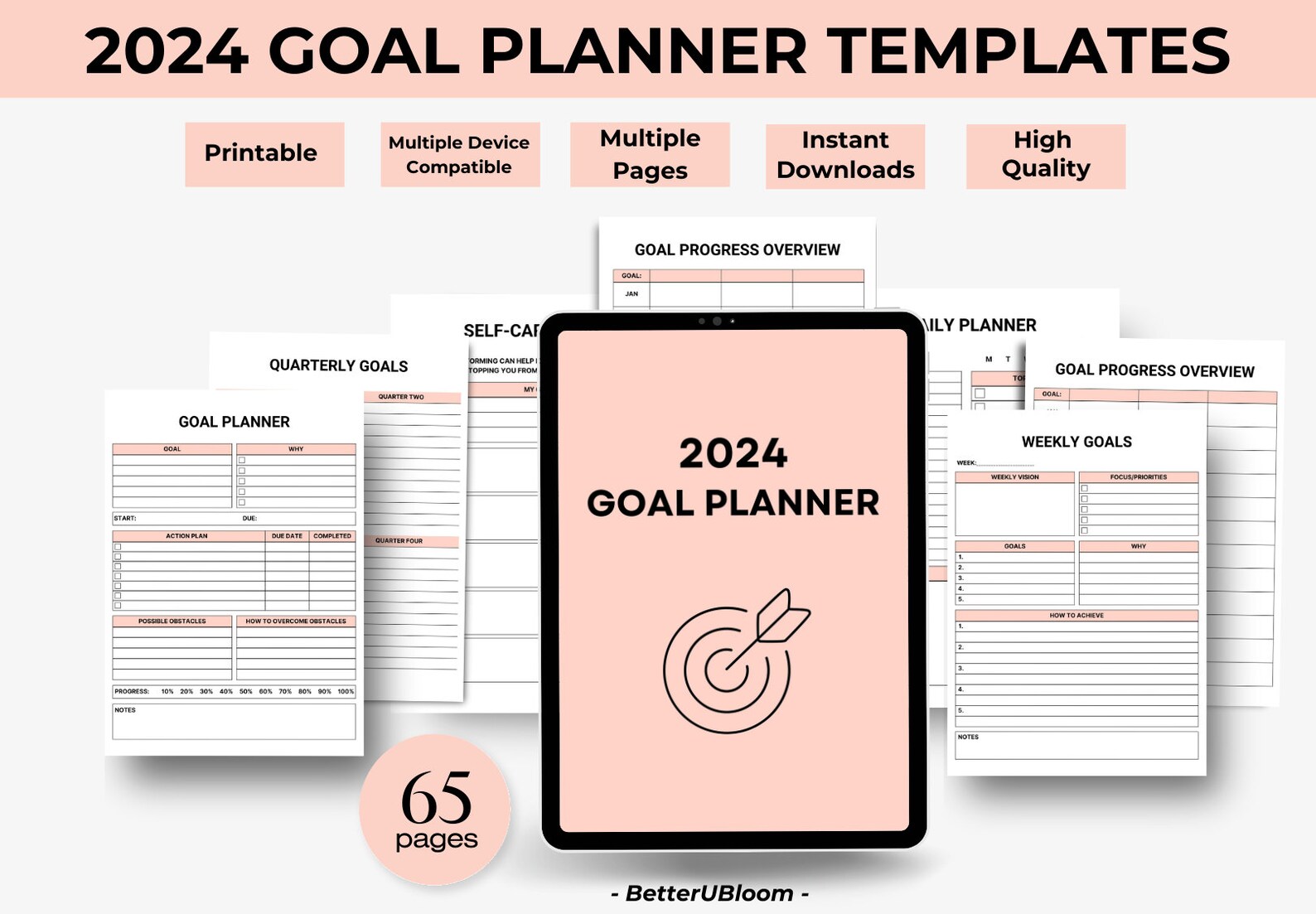 Printable 2024 Goal Planner Digital Download Pdf Guide GOAL - Etsy
