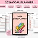 Printable 2024 Goal Planner, Digital Download Pdf Guide, GOAL Setting ...