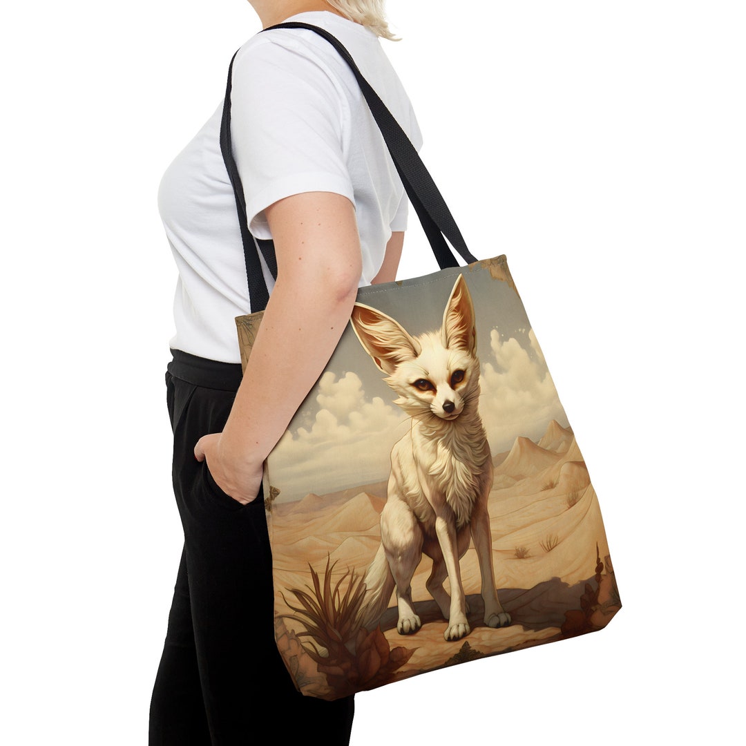 Vintage Fennec Fox Poster Art Tote Bag - Etsy