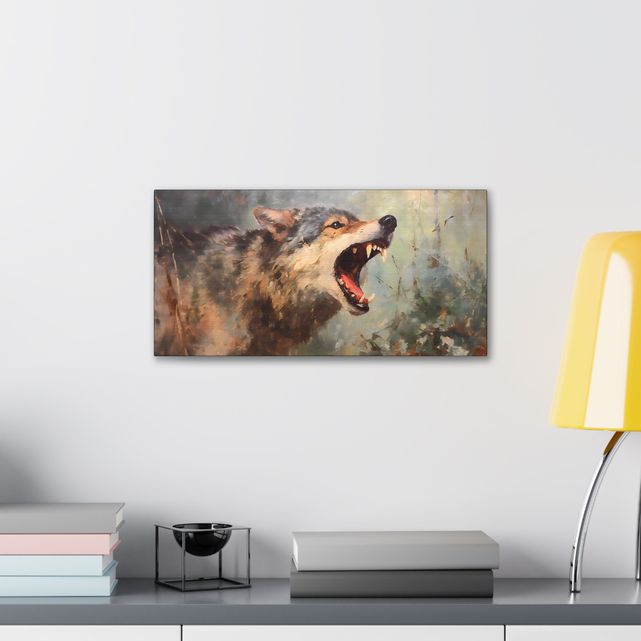Alpha Wolf Canvas Wraps 20 X 10 - Etsy