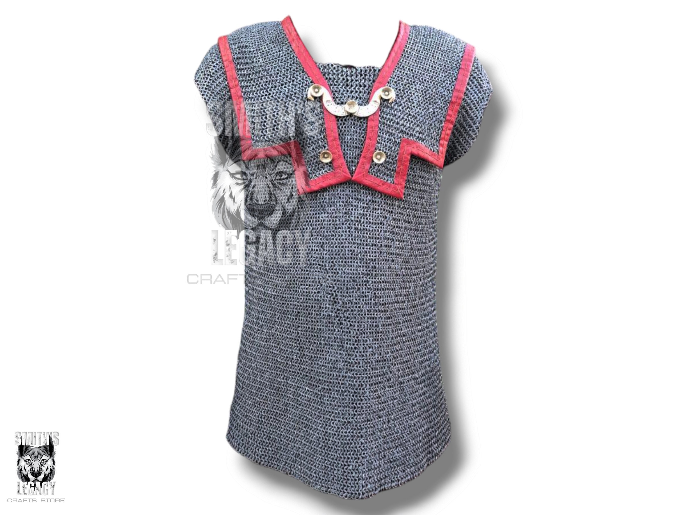 6mm Roman Lorica Hamata Maille Armor in Round Ring Alternating Solid ...