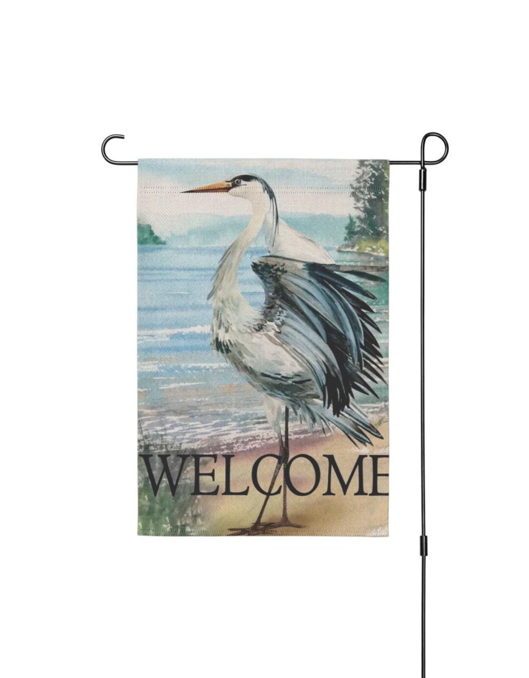 Welcome Crane Garden Flag - Etsy