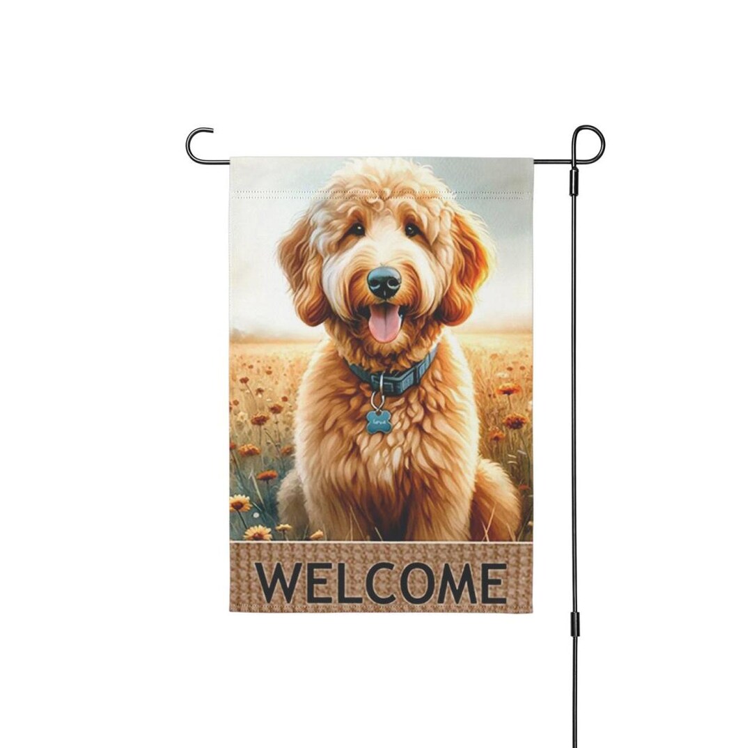 Goldendoodle Welcome Flag - Etsy