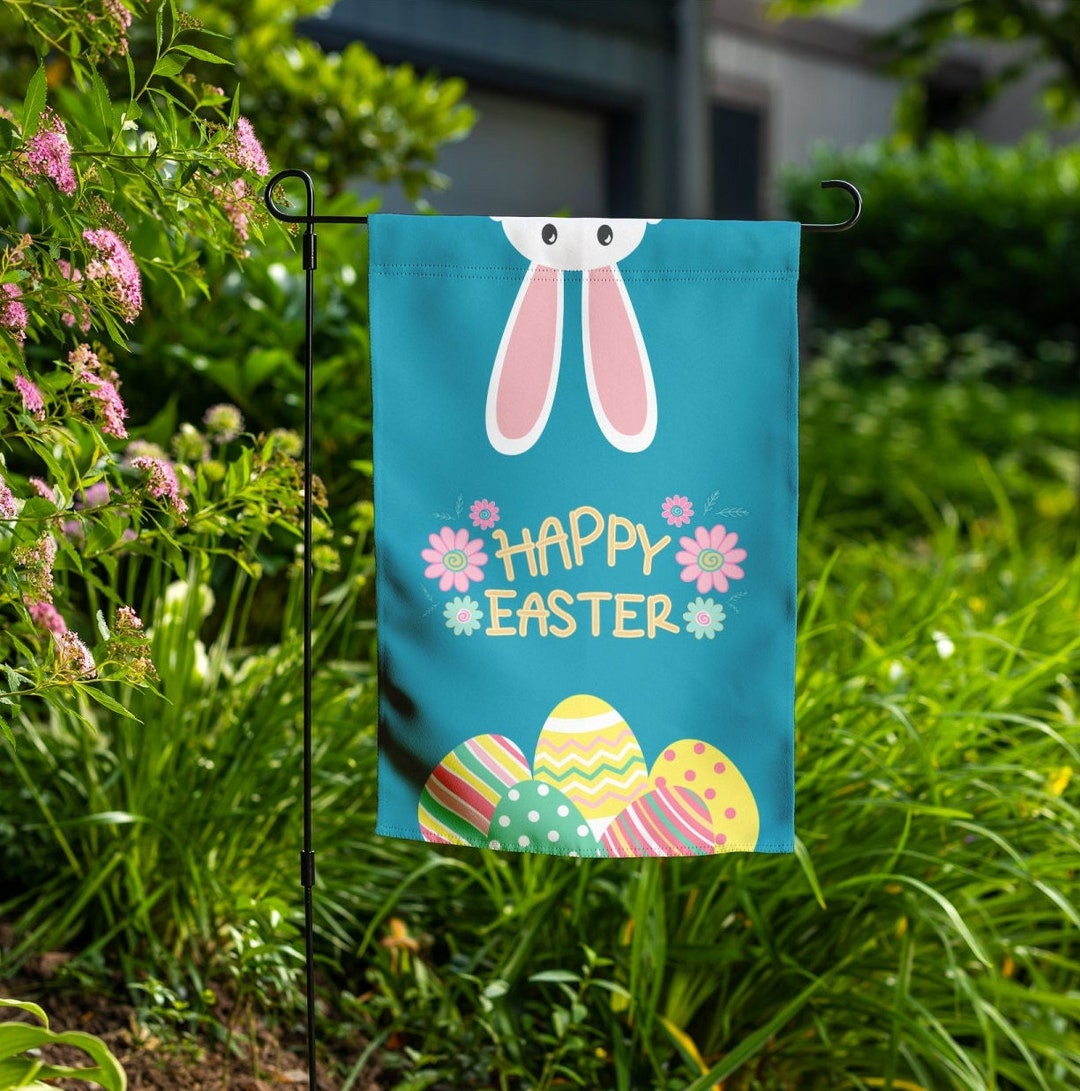 Upside Down Easter Bunny Flag - Etsy
