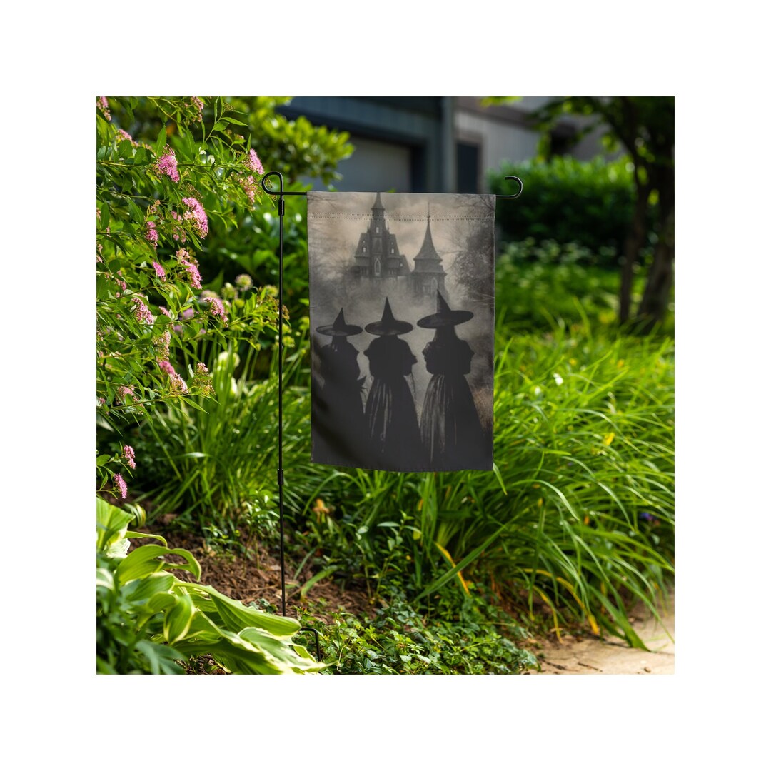 Three Witches Garden Flag - Etsy
