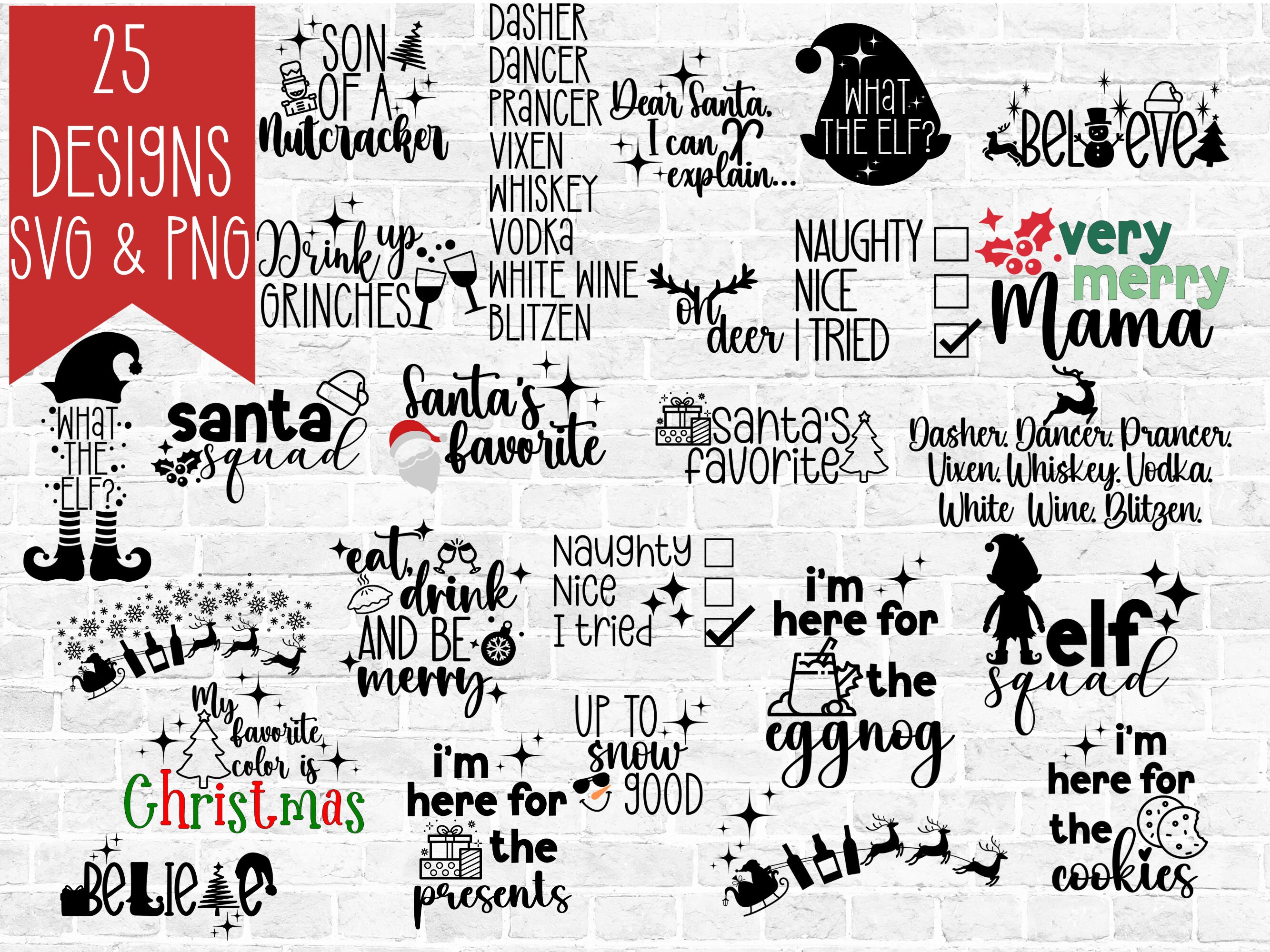 Funny Christmas SVG Bundle, Funny Christmas SVG, Funny Christmas SVG ...