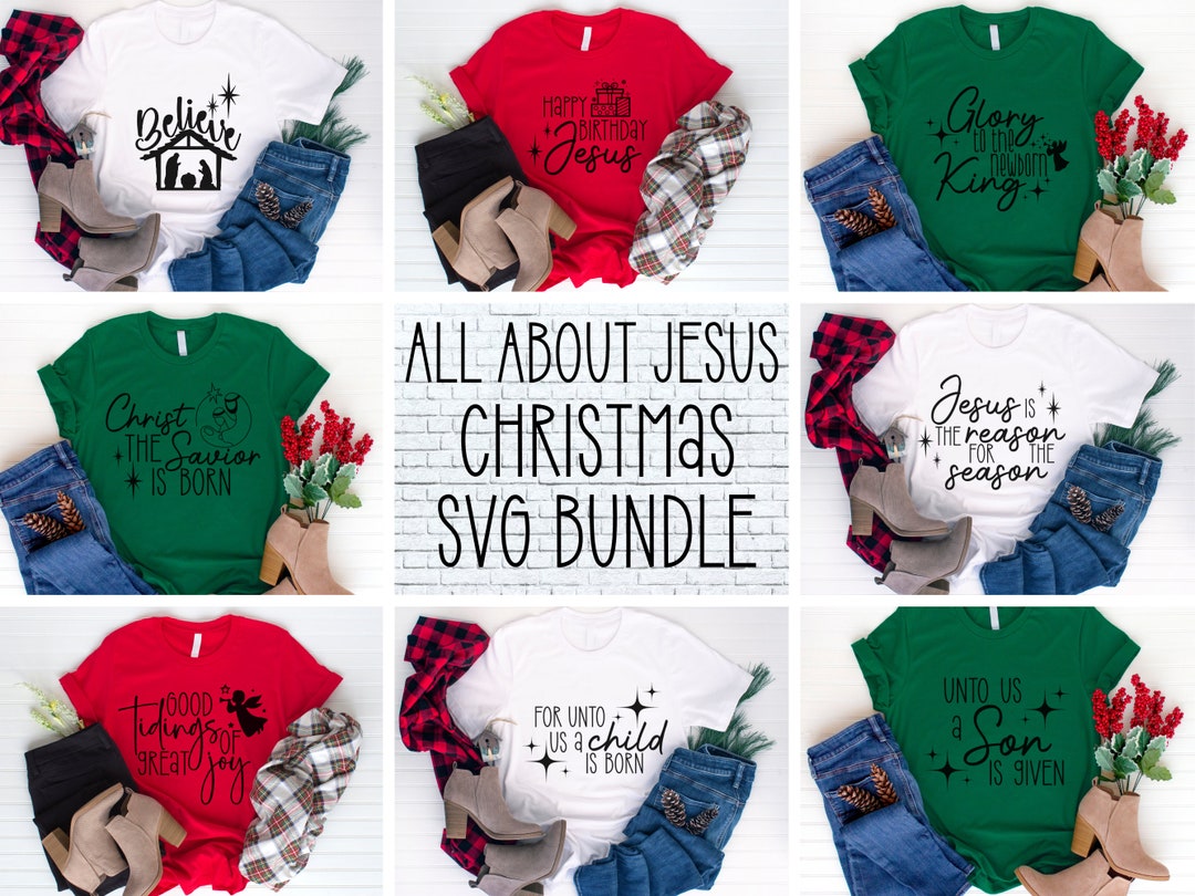 All About Jesus Christmas SVG Bundle, Religious Christmas SVG, Jesus ...