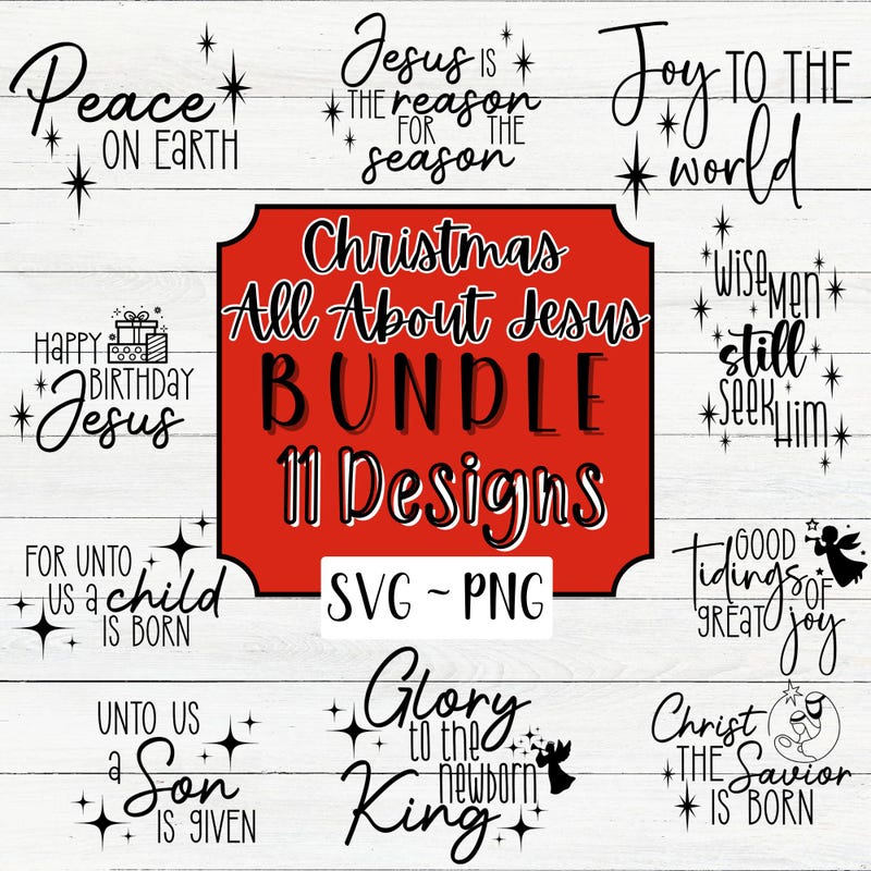 Christmas Jesus Svg - Etsy