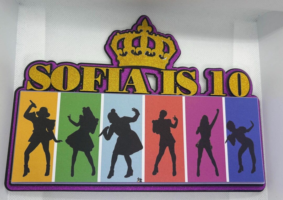 Six the Musical Inspired Cake Topper. Personalised, Name and Age - Etsy UK