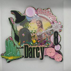 Wicked Inspired 3D Shaker, Cake Topper. Personalised. Birthday - Etsy UK