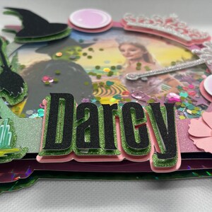 Wicked Inspired 3D Shaker, Cake Topper. Personalised. Birthday - Etsy UK