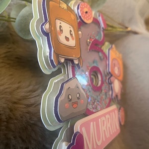 Lankybox Inspired Cake Topper. 3D Shaker, Personalised. Pink or Blue - Etsy