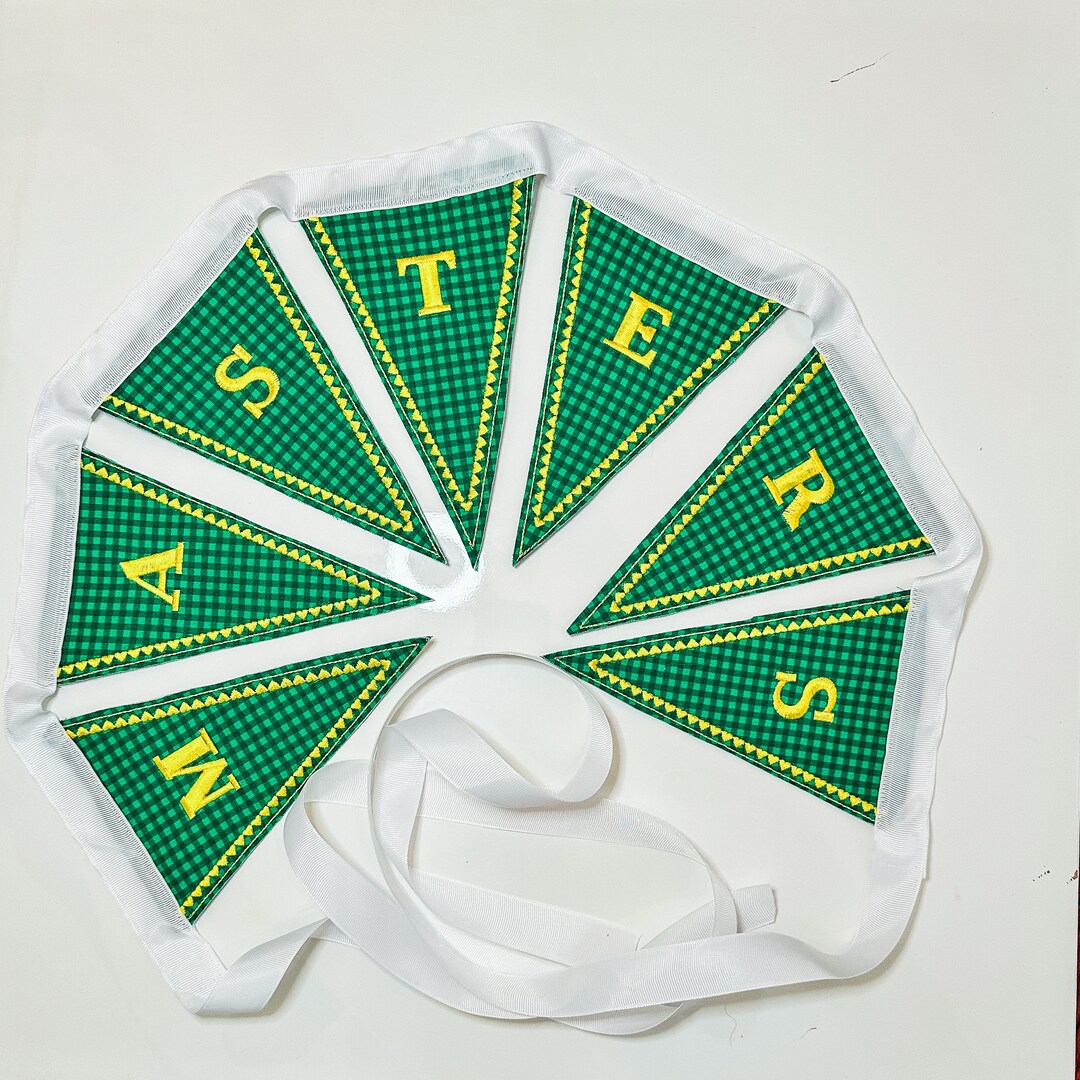 Masters Gingham Golf Party Banner Custom Green and Yellow Masters Party ...