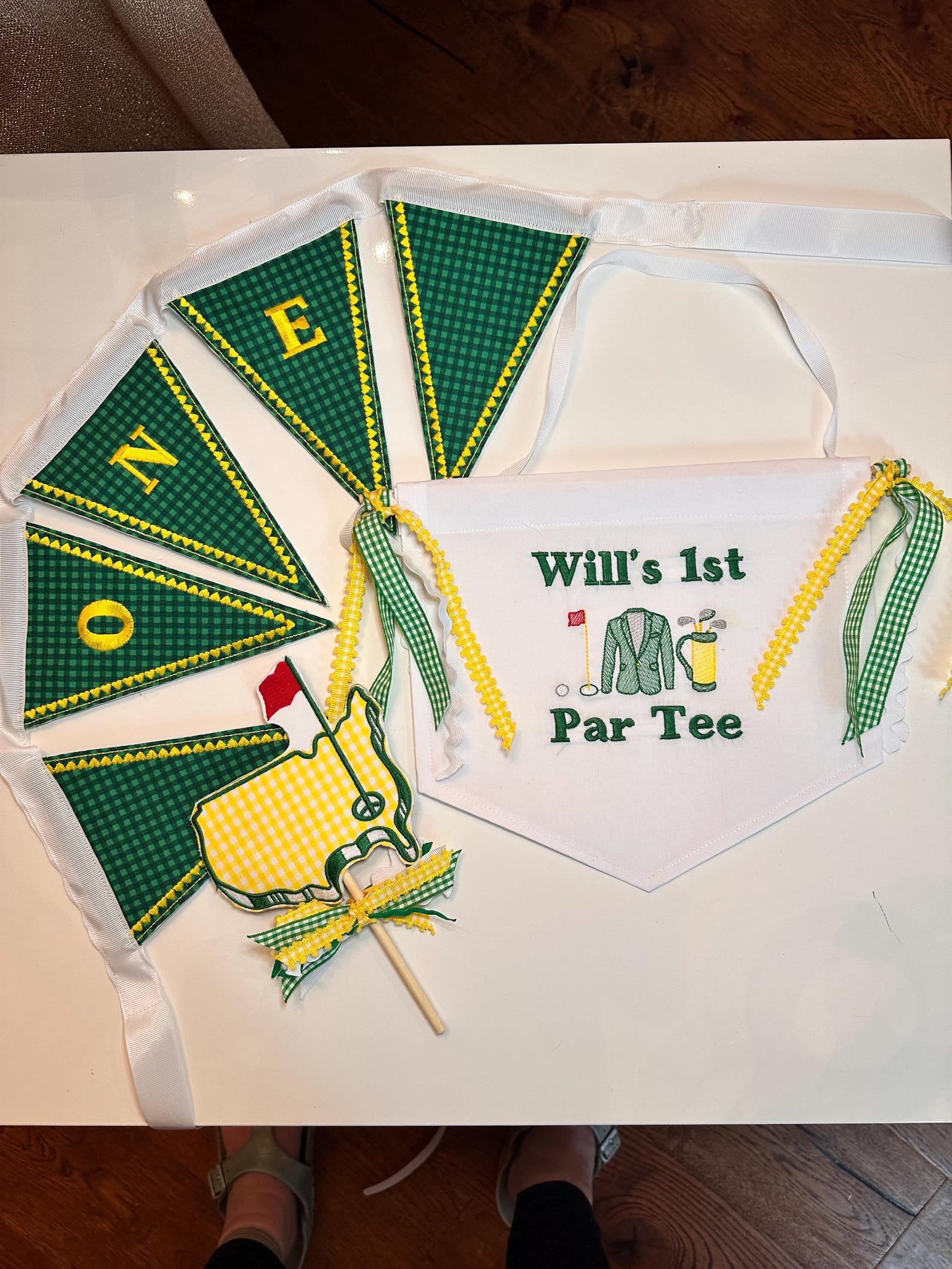 Golf Party Favors for Masters Party Coquette Golf Green and Yellow ...