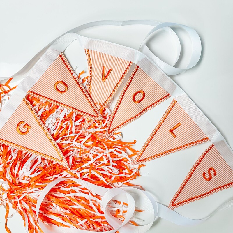 Orange Bunting - Etsy