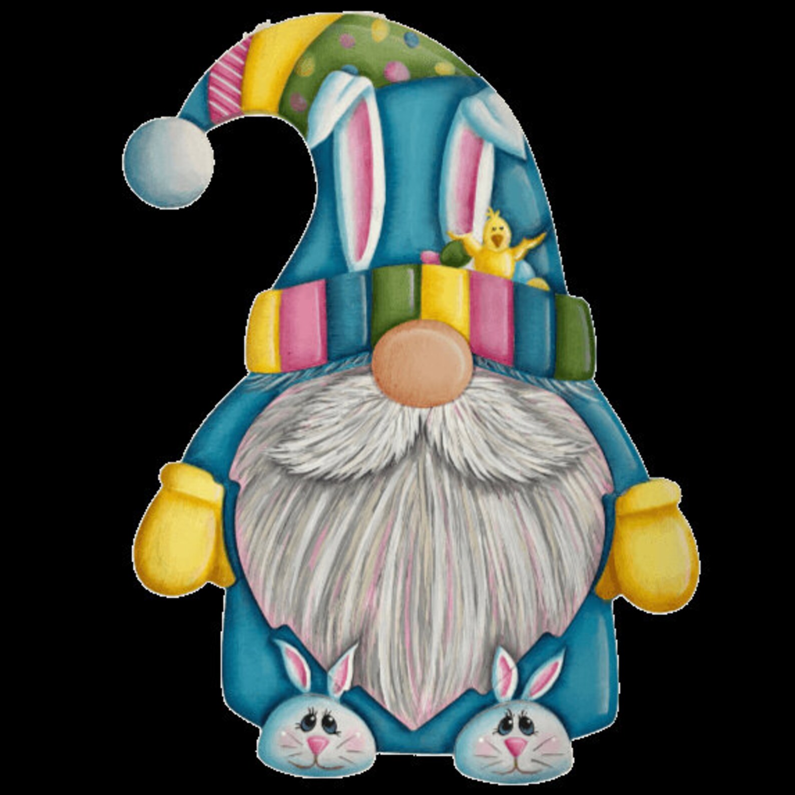 Easter Gnome Tole Pattern Easter Tole Painting Pattern Spring Tole ...