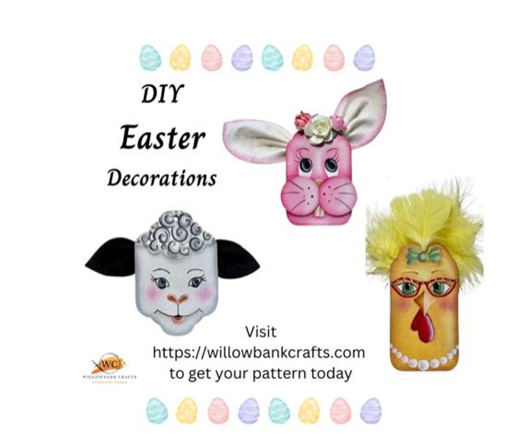 DIY Easter Decorations Tole Pattern Easter Tole Painting Pattern Spring ...