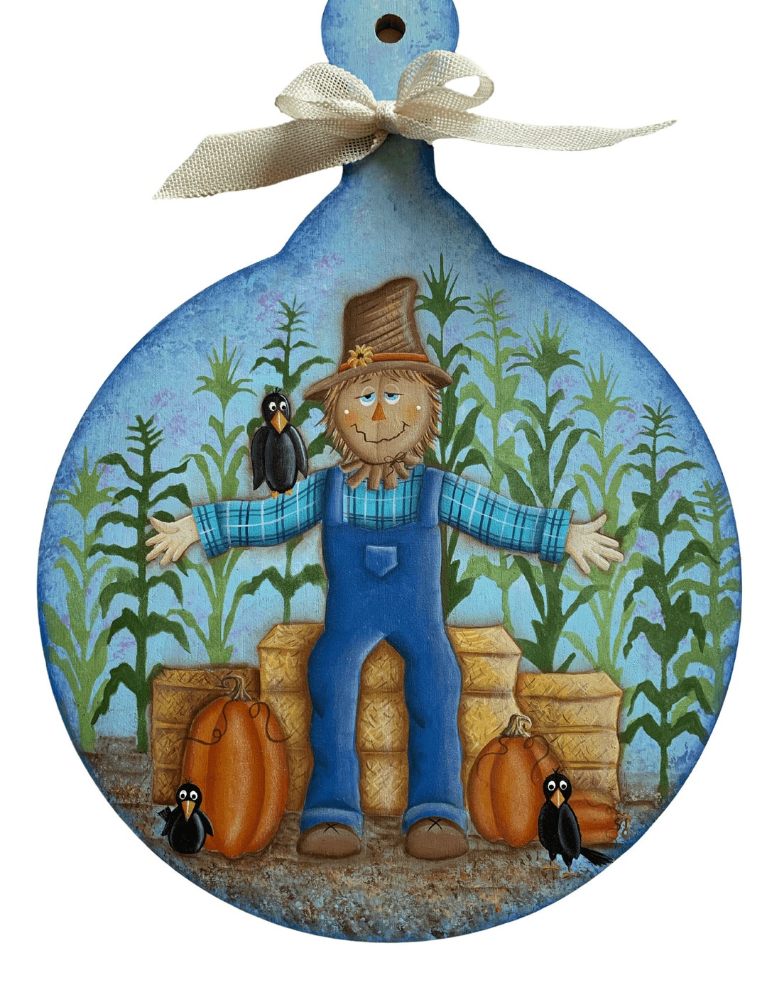 Scarecrow Tole Pattern Fall Tole Painting Pattern Autumn Digital Tole Painting Pattern Harvest ...