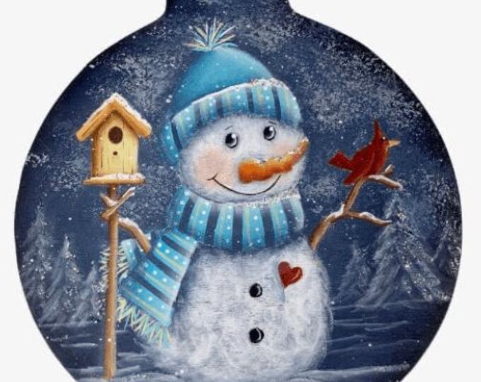 Tree Trail Snowman Christmas Holiday Winter Tole Painting Pattern ...