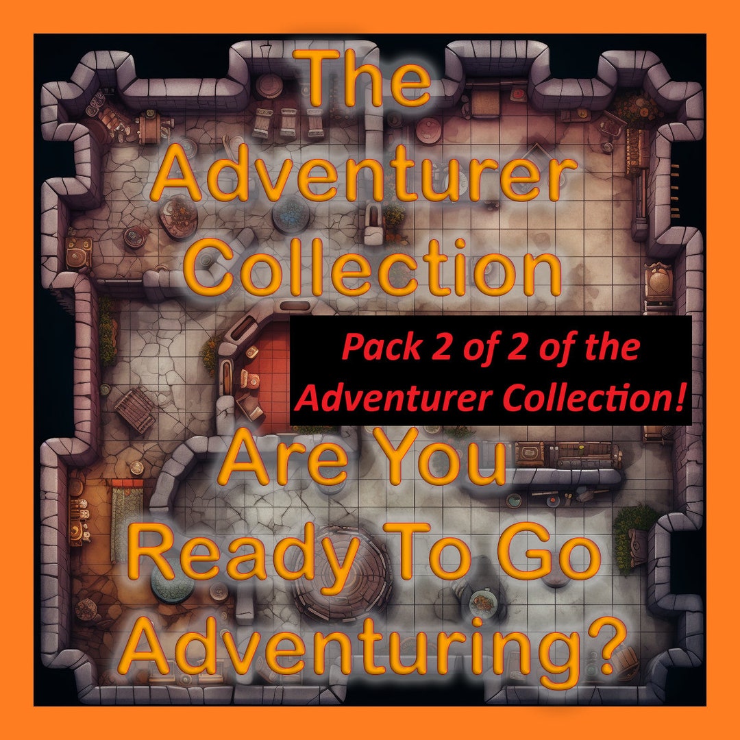 The Adventurer 40 Map Pack of Dungeons and Dragons Battle Maps With ...