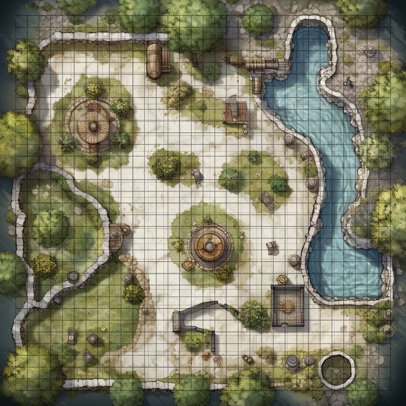 The Adventurer 40 Map Pack of Dungeons and Dragons Battle Maps With ...