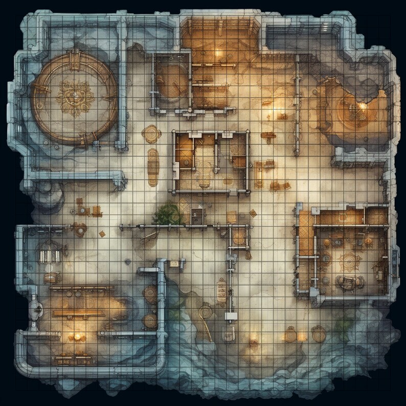 The Adventurer 40 Map Pack of Dungeons and Dragons Battle Maps With ...