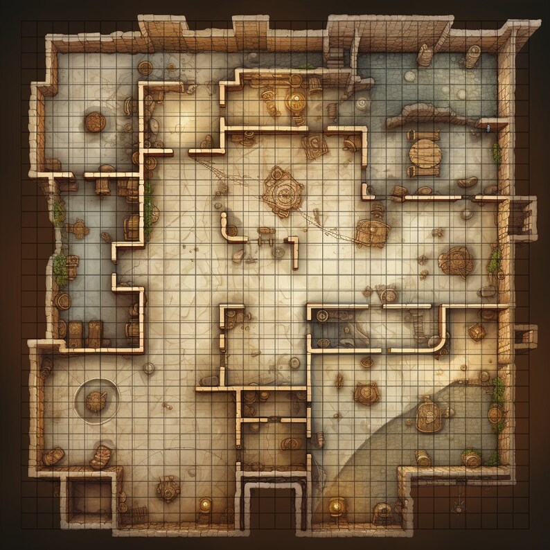 The Adventurer 40 Map Pack of Dungeons and Dragons Battle Maps With ...
