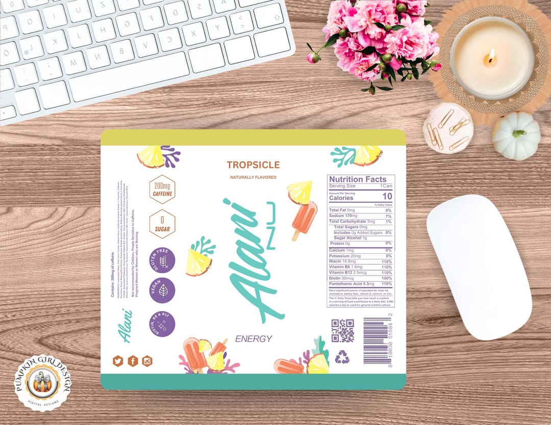 Alani Nu Energy Drink Mouse Pad Design - Etsy