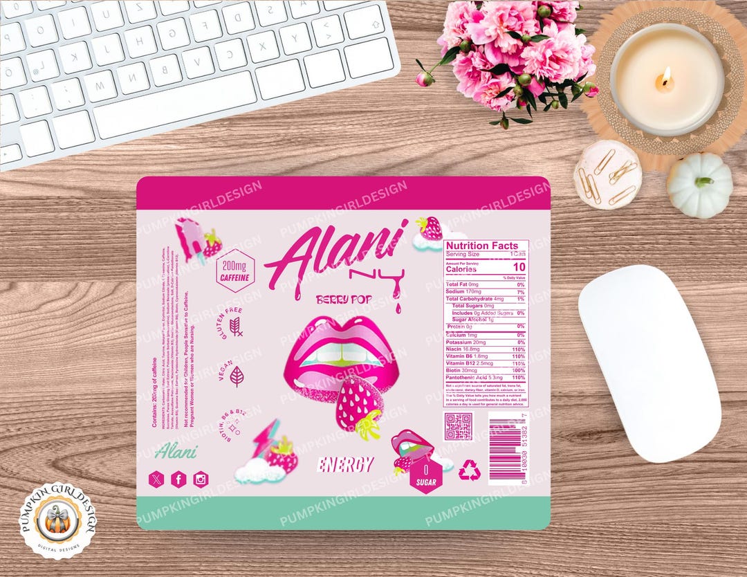 Alani Nu Energy Drink Mouse Pad Design - Etsy